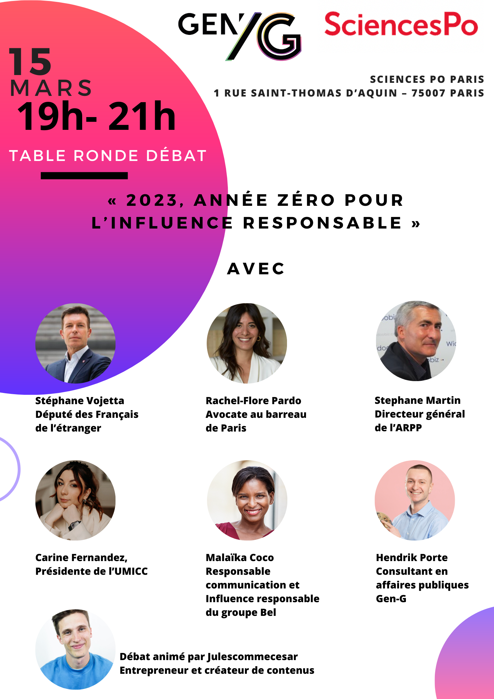 13.03.2023 - L’ARPP participe à la table-ronde des étudiants du Master communication, médias et ...